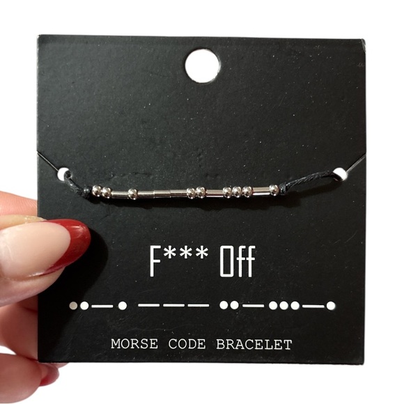 Jewelry | Morse Code Bracelet With Silver Beads | Poshmark